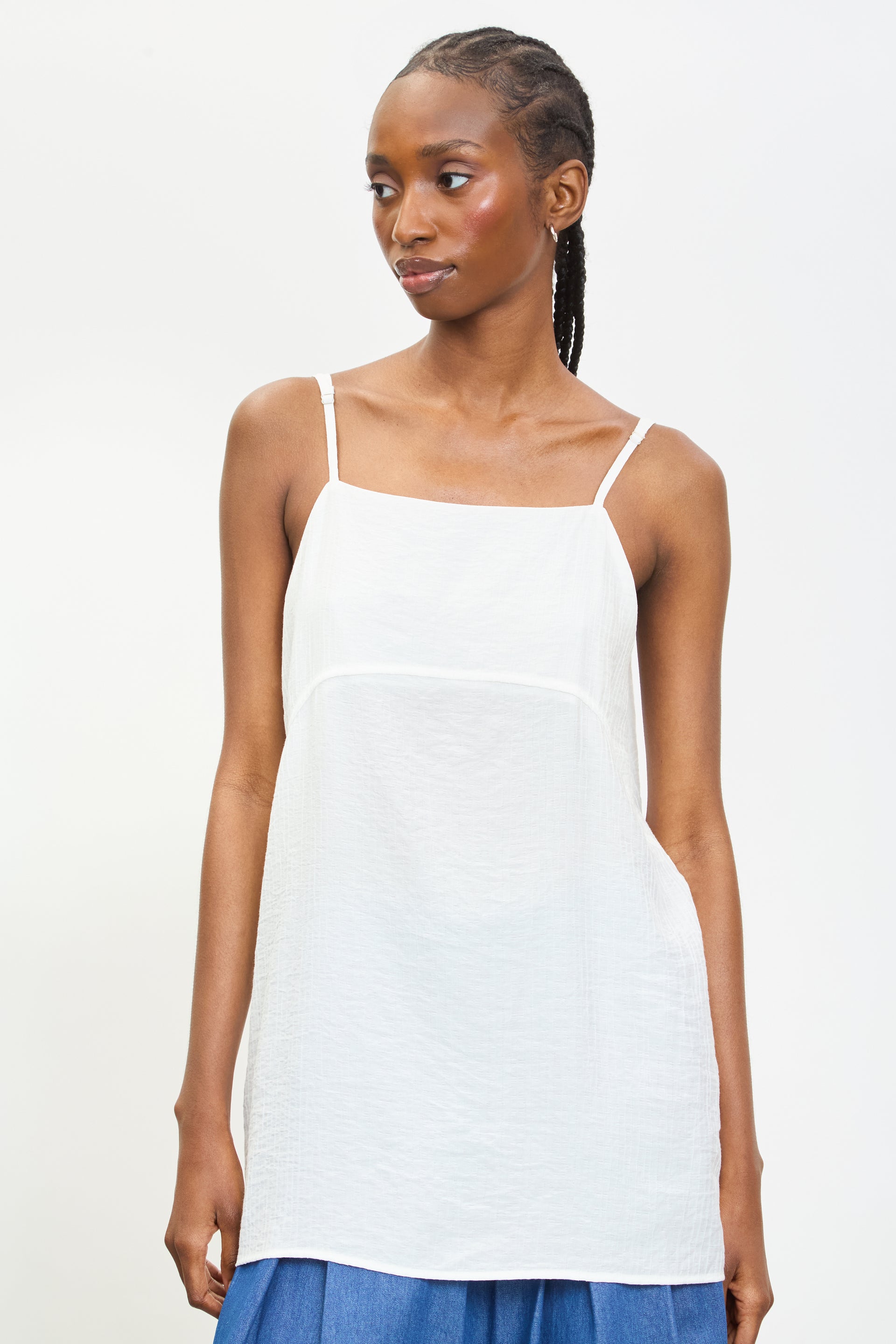 thin white camisole