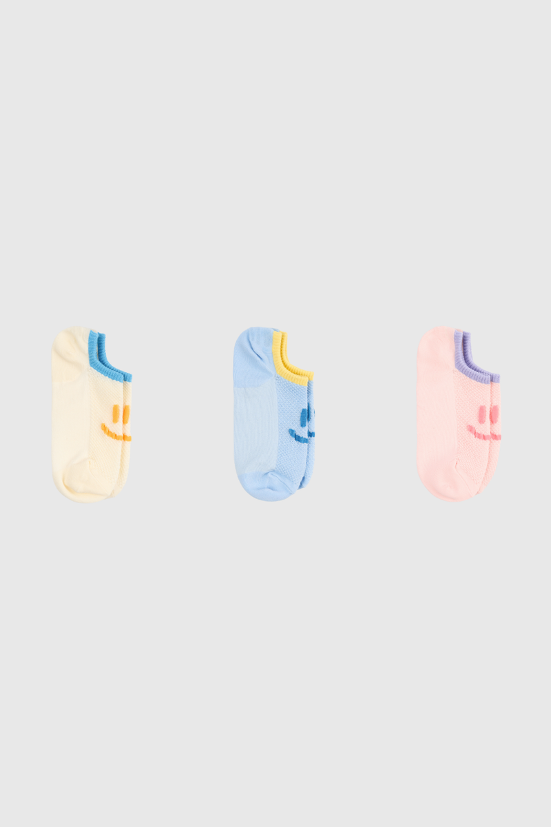 Giant smiley face pop socks - Set of 3 – Glassworks London
